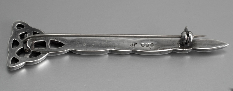 Leopard Antiques Scottish Celtic Silver Kilt Pin - Inverness, John Fraser