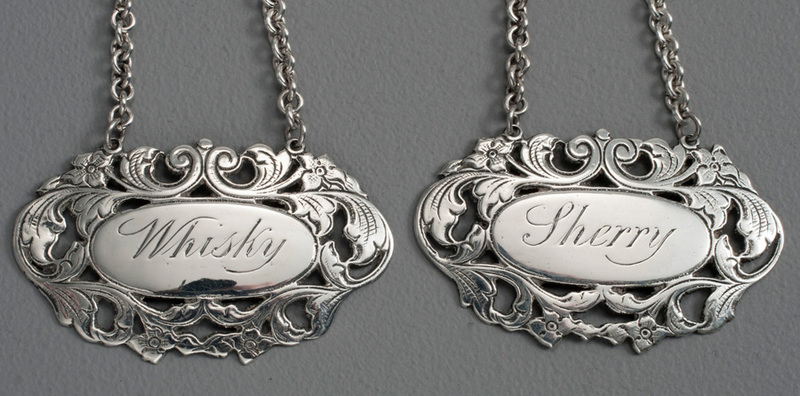 Leopard Antiques Dutch Silver Wine Labels - Hollandia Zilversmeden ...