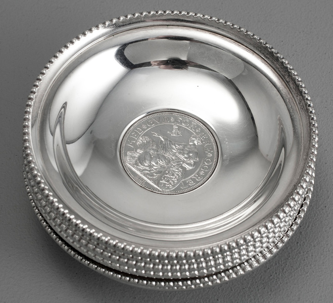 Leopard Antiques Danish Silver Coin Bowls (Set of 6) - Skaarup