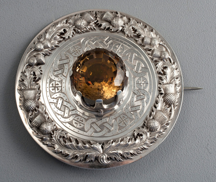 Leopard Antiques Antique Scottish Silver Kilt Sash Brooch