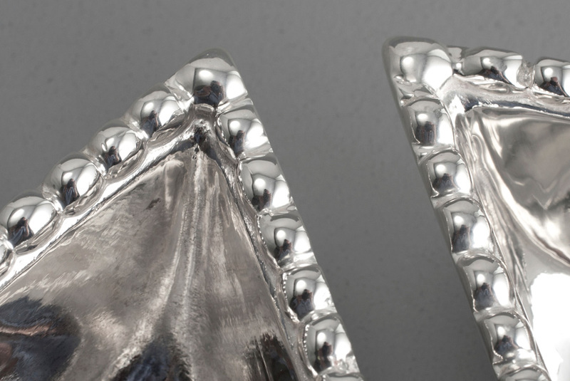 Leopard Antiques Traprain Treasure Sterling Silver Triangular Bowls ...