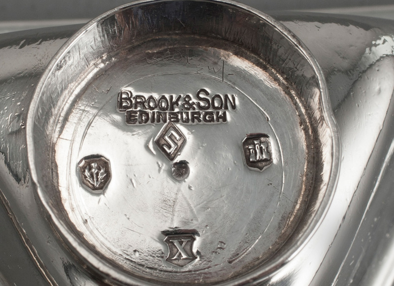 Leopard Antiques Traprain Treasure Sterling Silver Triangular Salt ...