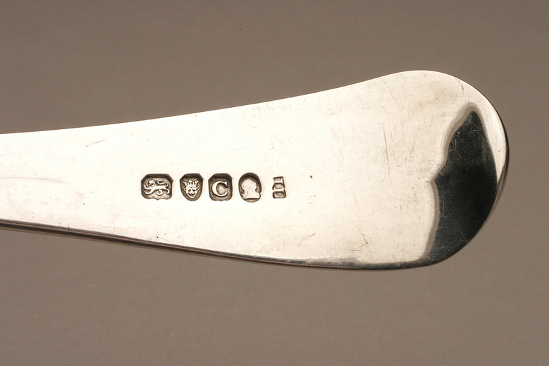 Leopard Antiques Antique Silver Basting spoon (turkey spoon)