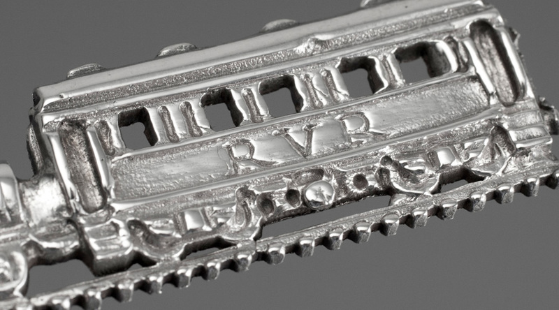 Leopard Antiques Rovos Rail Sterling Silver Steam Train Spoons (Pair)