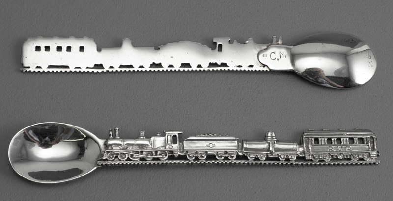 Leopard Antiques Rovos Rail Sterling Silver Steam Train Spoons (Pair)