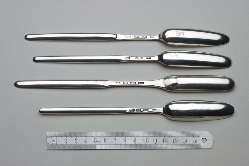 Leopard Antiques George II Antique Silver Marrow Scoop - James Tookey