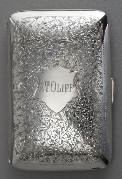 Leopard Antiques Oliff Antique Silver Cigar Case - Honourable Albert ...