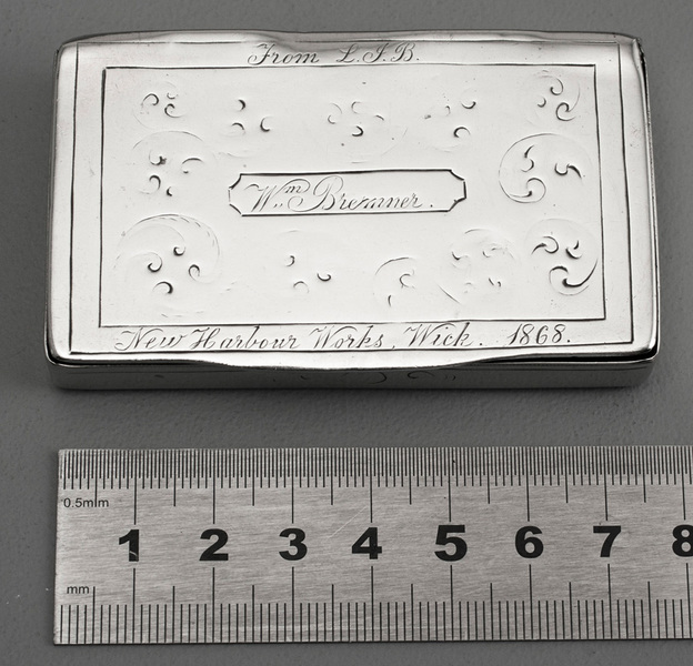 Leopard Antiques Scottish Provincial Silver Snuff Box - William Bremner ...