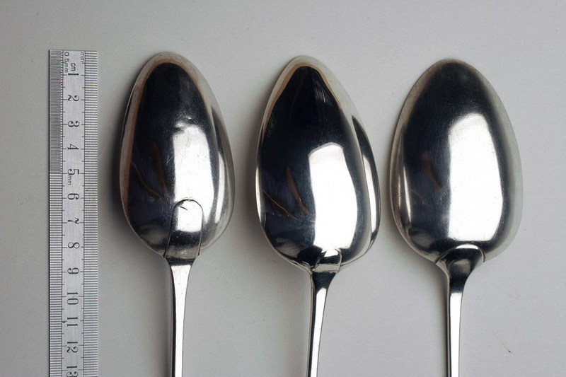 Leopard Antiques Antique Silver Basting spoon (turkey spoon)