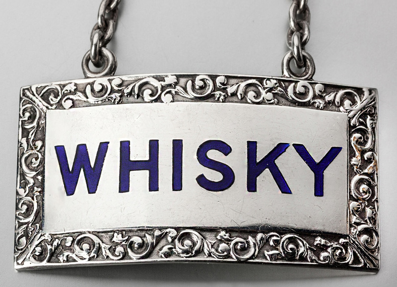 Leopard Antiques Cast Sterling Silver & Enamel Wine Labels (Set of 4 ...