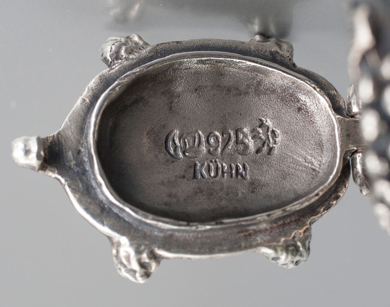 Leopard Antiques German Sterling Silver Hedgehog Pillbox