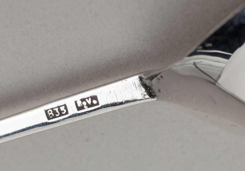 Leopard Antiques Dutch Silver Diamond Point Mocha Spoons (Set of 6 ...