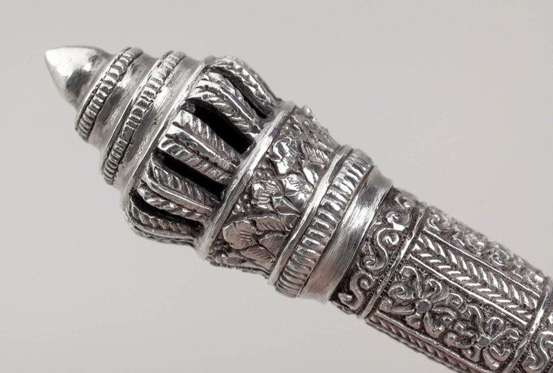 Leopard Antiques Antique Indian Silver Raj Period Spoon - Kutch