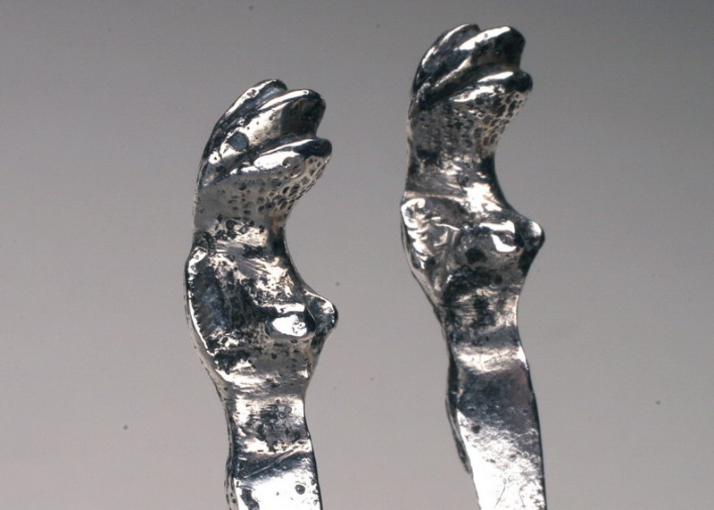 Leopard Antiques Rare 17th Century Memorial Dutch Silver Spoon and Fork ...