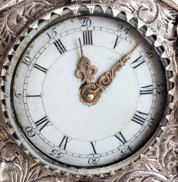 Leopard Antiques Dutch Miniature Silver Longcase Clock (Grandfather ...
