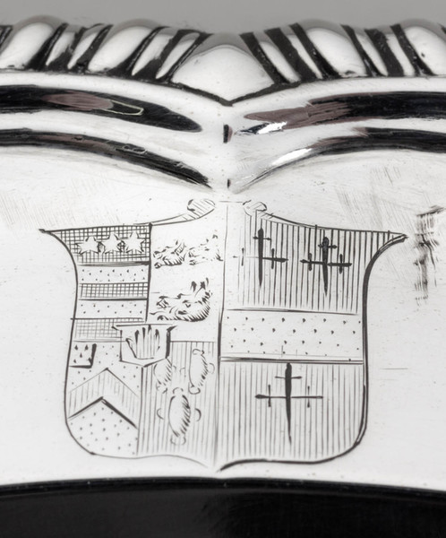 Leopard Antiques Georgian Sterling Silver Dinner Plate/Dish - Evans ...