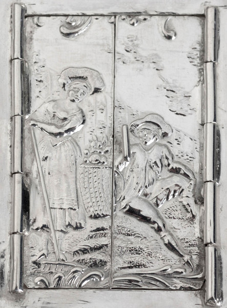 Leopard Antiques Hanau Antique Silver Miniature Cabinet - Simon Rosenau ...