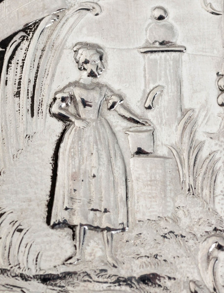 Leopard Antiques Hanau Antique Silver Miniature Cabinet - Simon Rosenau ...