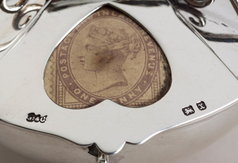 Leopard Antiques Rare Victorian Silver Triple Compartment Stamp Box ...