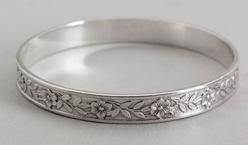 Leopard Antiques Denis Lacy-Hulbert Silver Arts & Crafts Bangle
