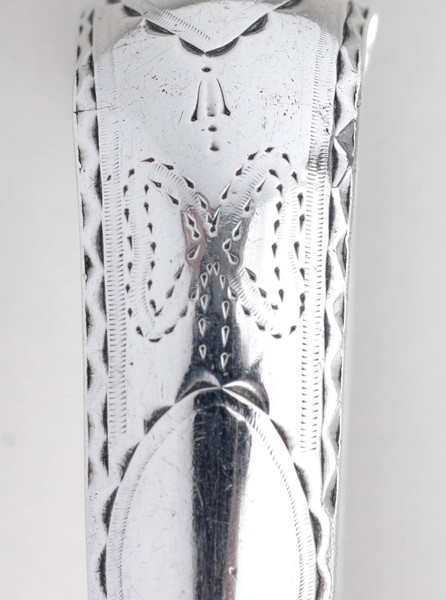 Leopard Antiques Irish Georgian Silver Bright Cut Silver Sugar Tongs ...