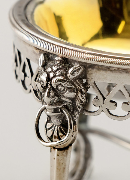 Leopard Antiques Italian Antique Silver Salt Cellar - Kingdom of Naples ...