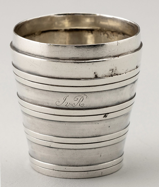 Leopard Antiques Cape Silver Wine Barrel Beaker - Dutch Silver Rider ...