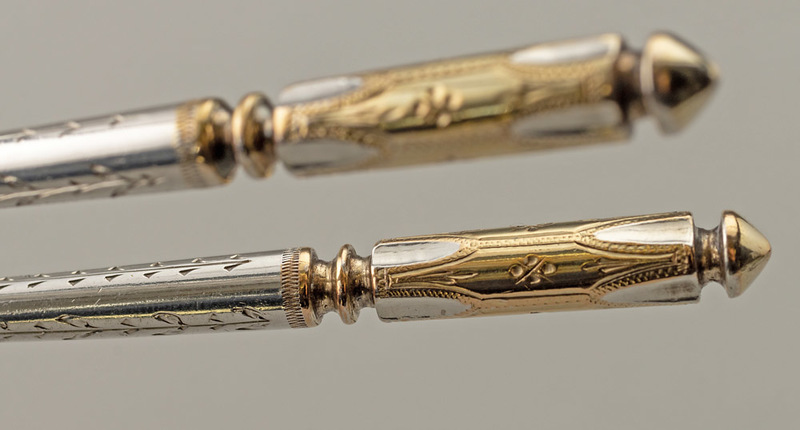 Leopard Antiques Norwegian Silver Caviar Spoons ((Set of 2) - J Tostrup