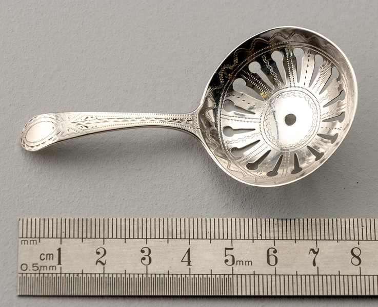 Leopard Antiques Georgian Silver Caddy Spoon With Pierced Bowl - George ...