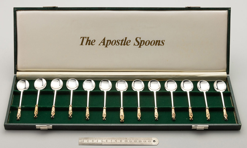 Leopard Antiques Sterling Silver Apostle Spoon Set (Set of 13) - South ...
