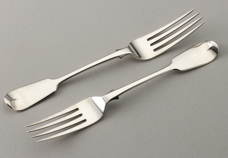 Leopard Antiques Cape Silver Table Forks (Pair) - Lawrence Twentyman