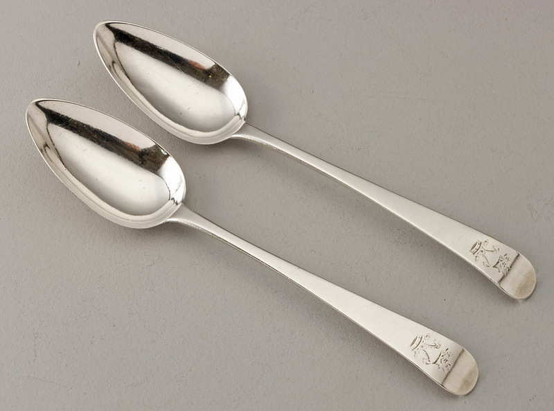 Leopard Antiques Irish Silver Georgian Tablespoons (Pair) - Newton ...