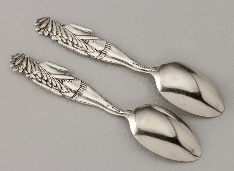 Leopard Antiques Full Figural Indian Sterling Silver Souvenir Spoons ...