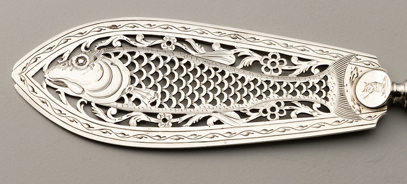 Leopard Antiques Georgian Silver Fish Slice - William Plummer