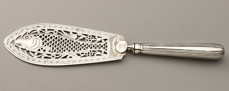 Leopard Antiques Georgian Silver Fish Slice - William Plummer