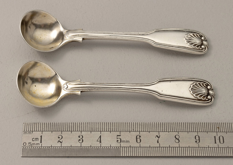 Leopard Antiques Indian Colonial Silver Salt Spoons (Pair) - Hamilton ...