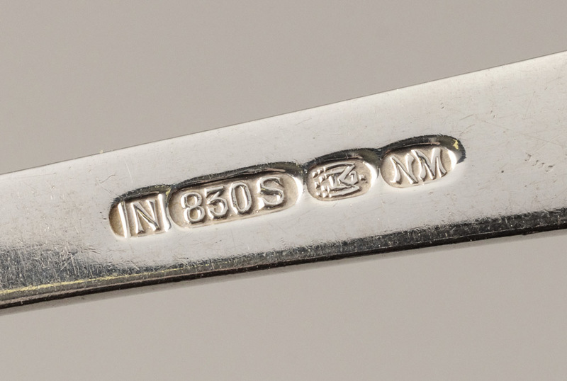 Leopard Antiques Norwegian Silver Cake Forks (Set of 6) - Magnus Aase ...