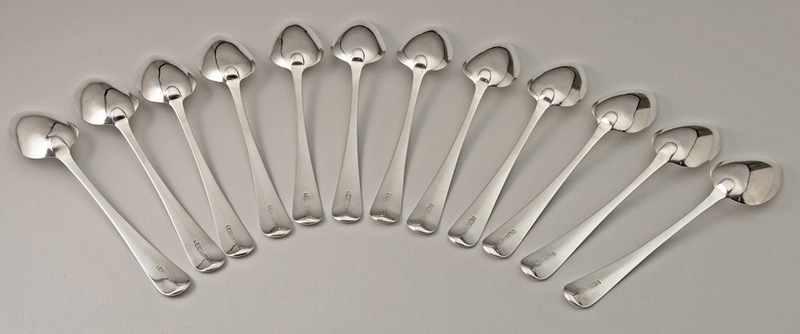 Leopard Antiques Scottish Georgian Silver Tablespoons (Set of 12, each ...