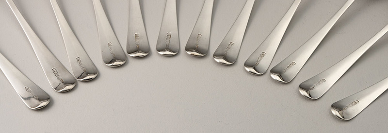 Leopard Antiques Scottish Georgian Silver Tablespoons (Set of 12, each ...