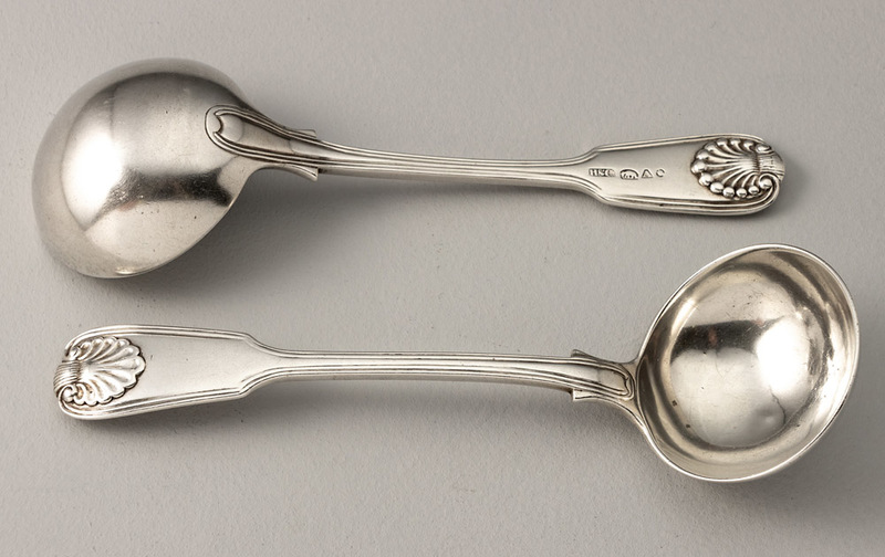 Leopard Antiques Indian Colonial Silver Sauce Ladles (Pair) - Hamilton ...