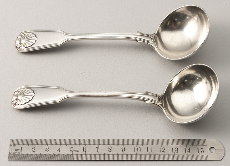 Leopard Antiques Indian Colonial Silver Sauce Ladles (Pair) - Hamilton ...