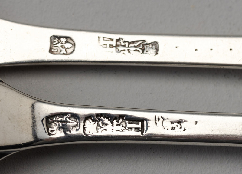 Leopard Antiques Dutch Silver Hanoverian Tablespoon & Tablefork ...