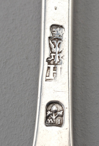 Leopard Antiques Dutch Silver Hanoverian Tablespoon & Tablefork ...