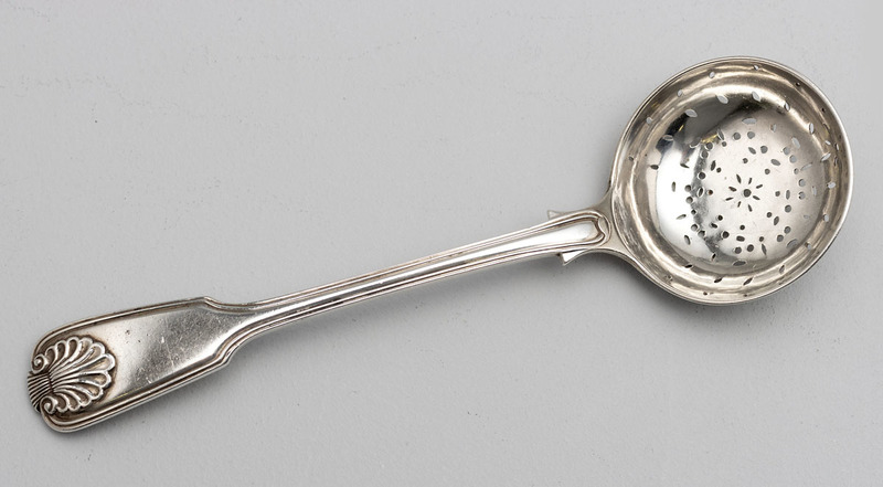 Leopard Antiques Indian Colonial Silver Sugar Sifter Spoon - Hamilton & Co.