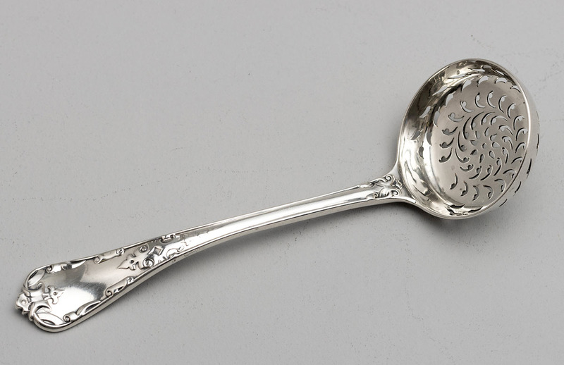 Leopard Antiques Rare Straight Tudor Pattern Silver Sifter Ladle ...