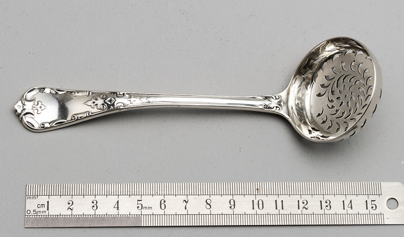 Leopard Antiques Rare Straight Tudor Pattern Silver Sifter Ladle ...