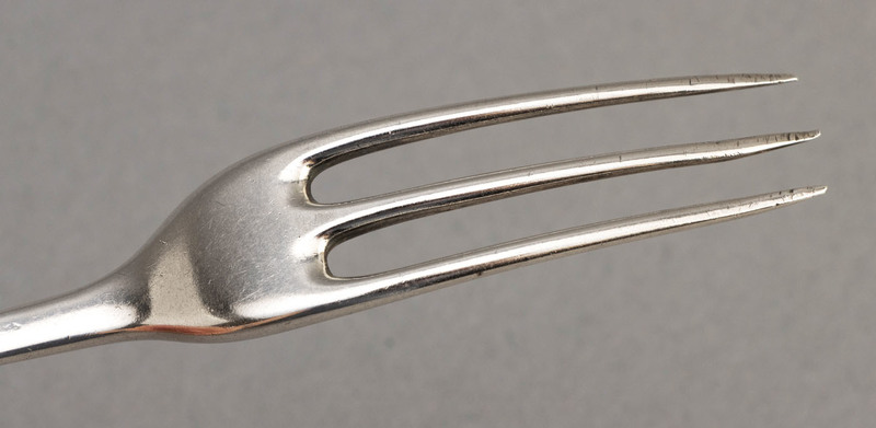 Leopard Antiques Early Georgian Hanoverian 3 Prong Dessert Fork ...