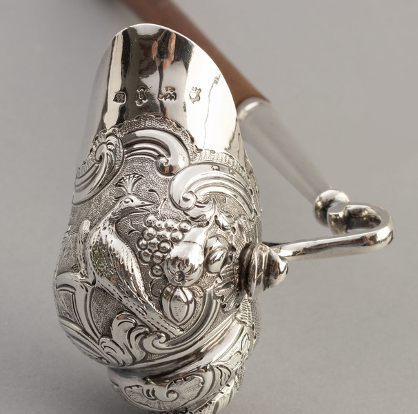 Leopard Antiques Early Georgian Rococo Silver Shell Shaped Punch Ladle ...