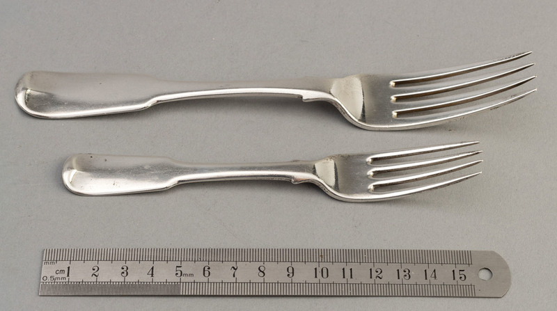 Leopard Antiques Scottish Georgian Silver Forks (Table & Preserve ...