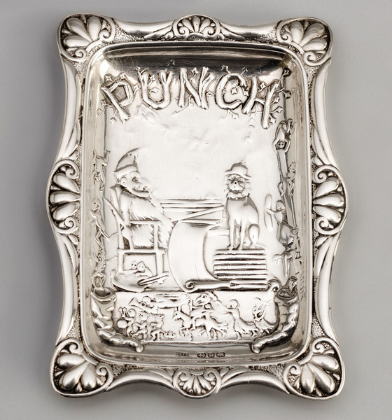 Leopard Antiques Victorian Silver Mr. Punch Pin Tray - Punch & Judy ...